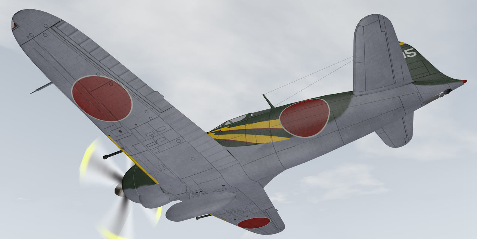 Mitsubishi J2M3 Raiden - aka Jack 3D model | CGTrader