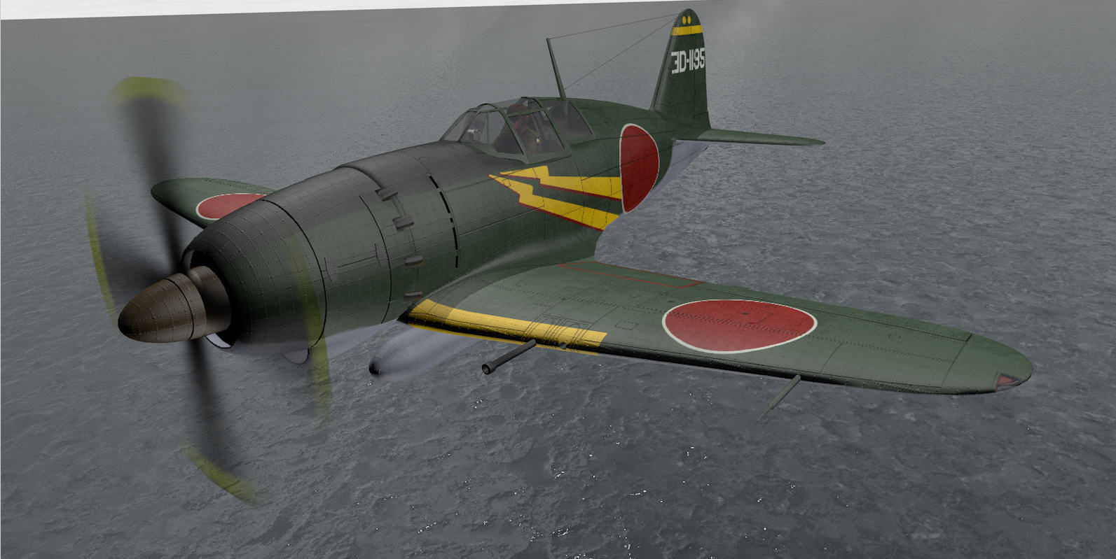 Mitsubishi J2M3 Raiden - aka Jack 3D model | CGTrader