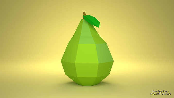 3D model Low Poly Pear VR / AR / low-poly | CGTrader