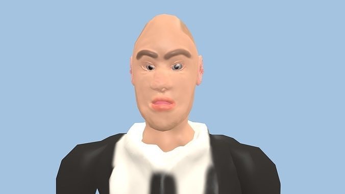 3D model Mr Milton VR / AR / low-poly | CGTrader