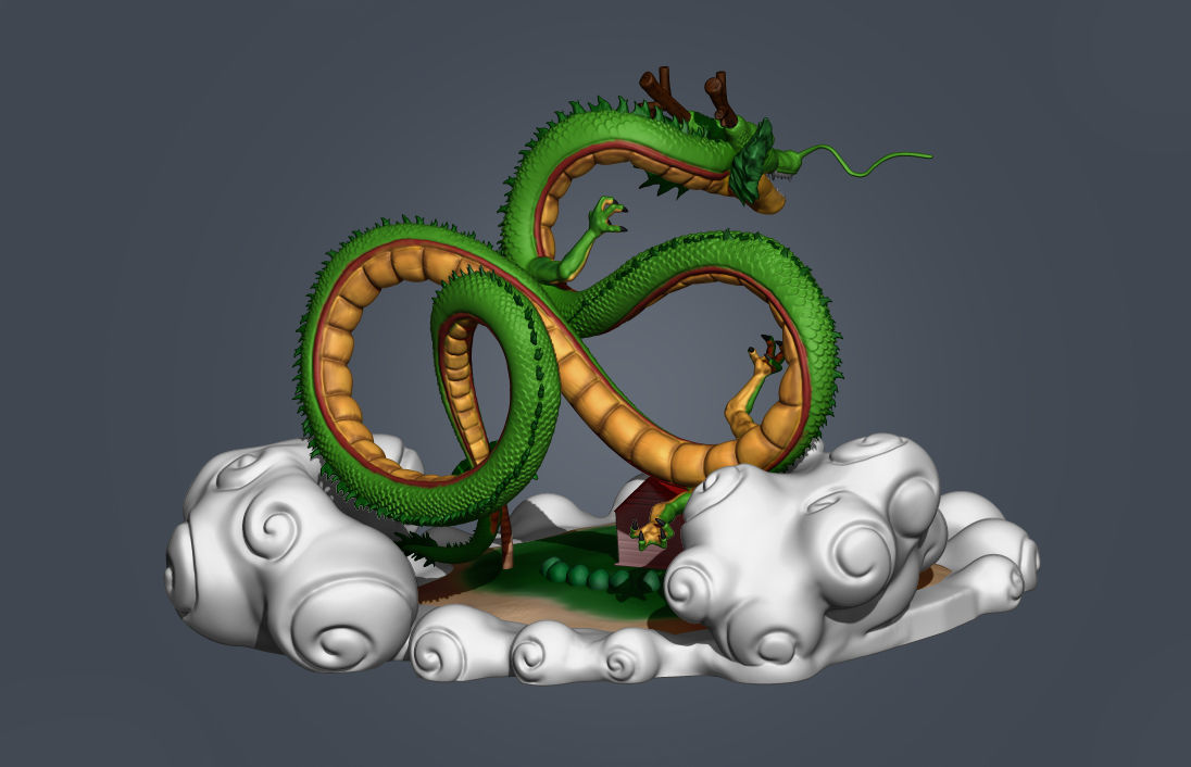 Shenlong - Shenron 3D print 3D model 3D printable | CGTrader