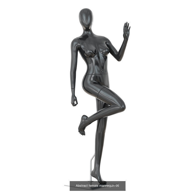 Collection of standing faceless female mannequins 07 | CGTrader