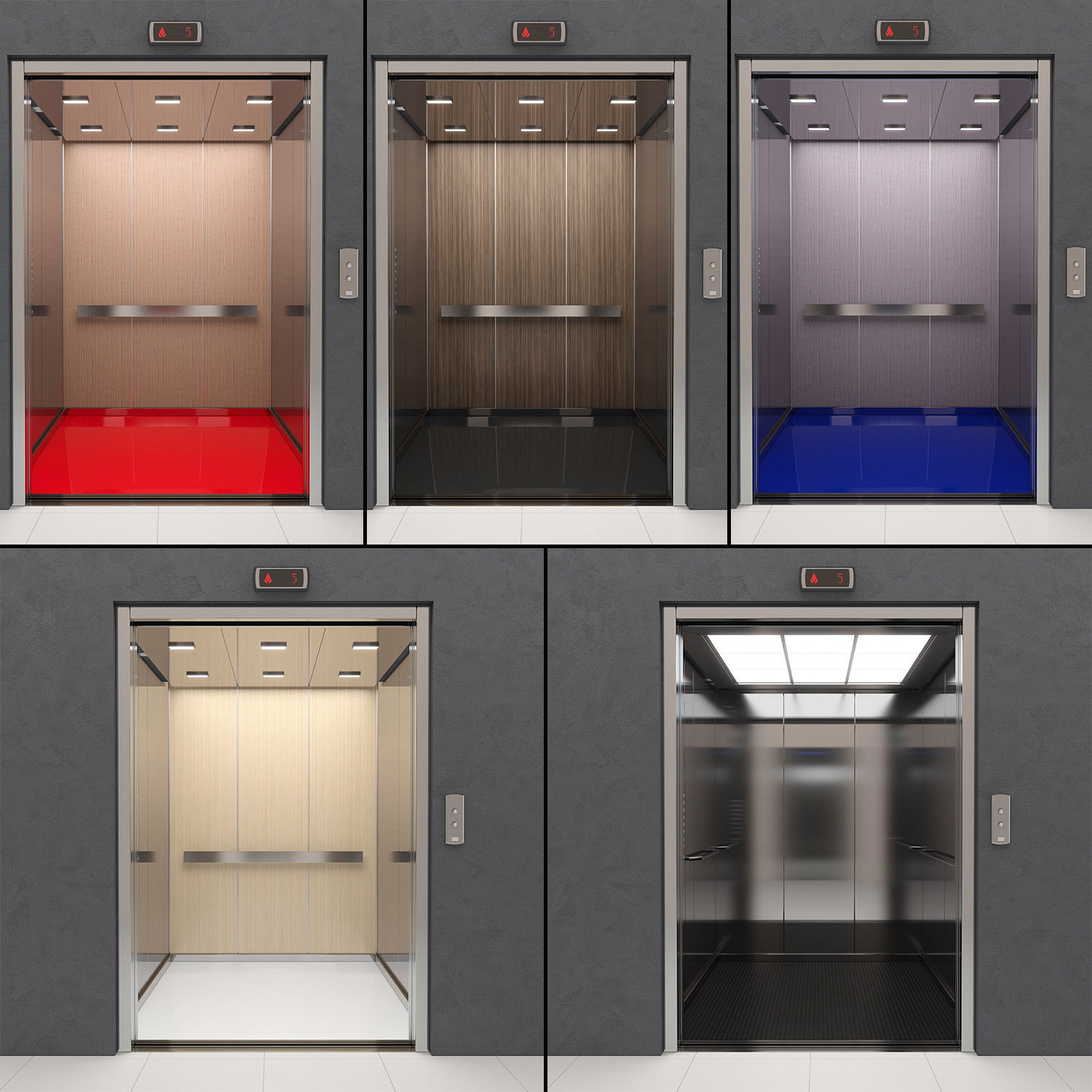 Elevator Kone MonoSpace 700 - KDS 50 3D model animated | CGTrader