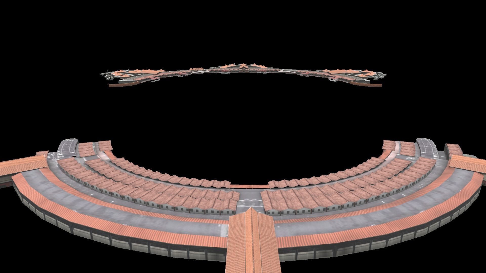 3D model airport internasional sukarto hatta indonesian country VR / AR ...