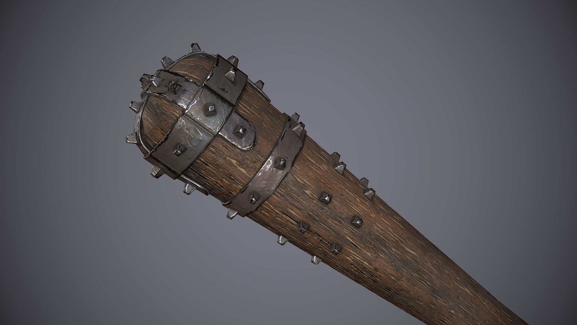 3D model Spiked Club VR / AR / low-poly | CGTrader