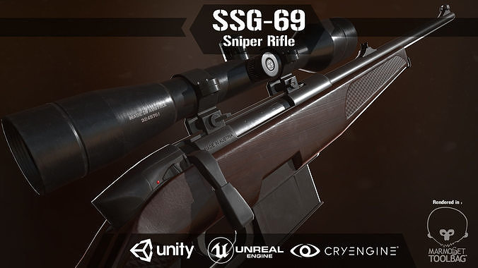 3D model SSG 69 Sniper Rifle VR / AR / low-poly rigged | CGTrader