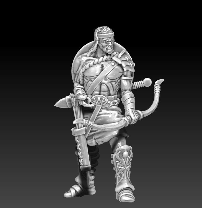 Greek bundle - 6 miniatures 35mm scale 3D model 3D printable | CGTrader