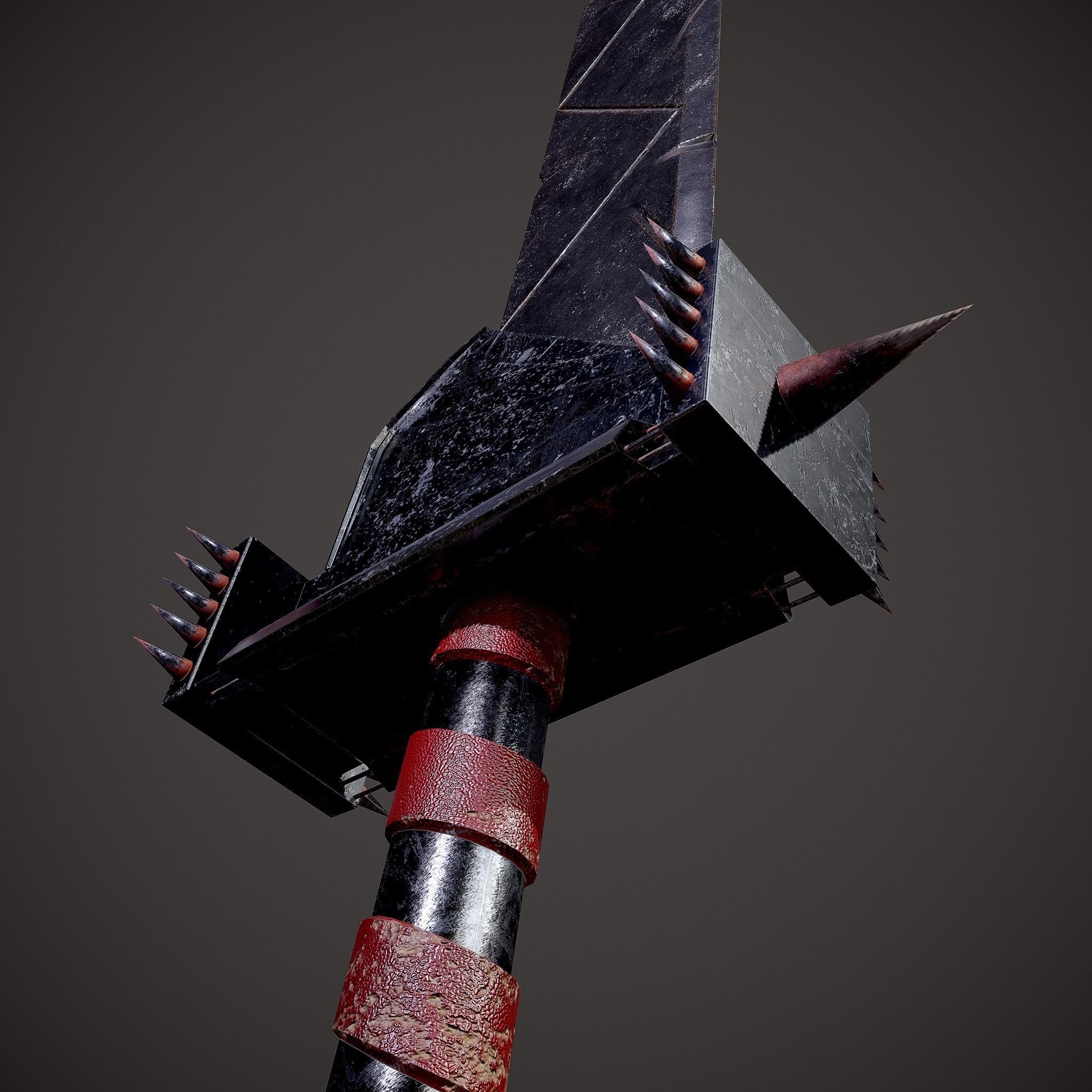 Spiked Fantasy Sword free VR / AR / low-poly 3D model | CGTrader