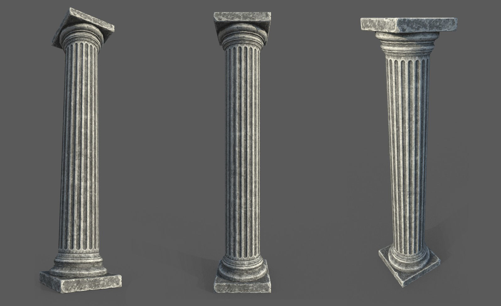 3D model 9 Roman Columns VR / AR / low-poly | CGTrader