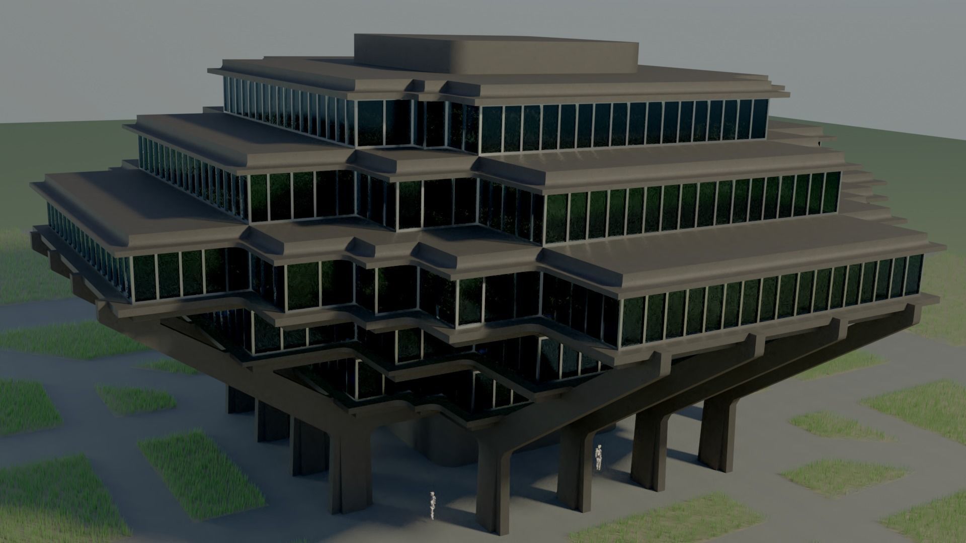 3D model Geisel Library VR / AR / low-poly | CGTrader