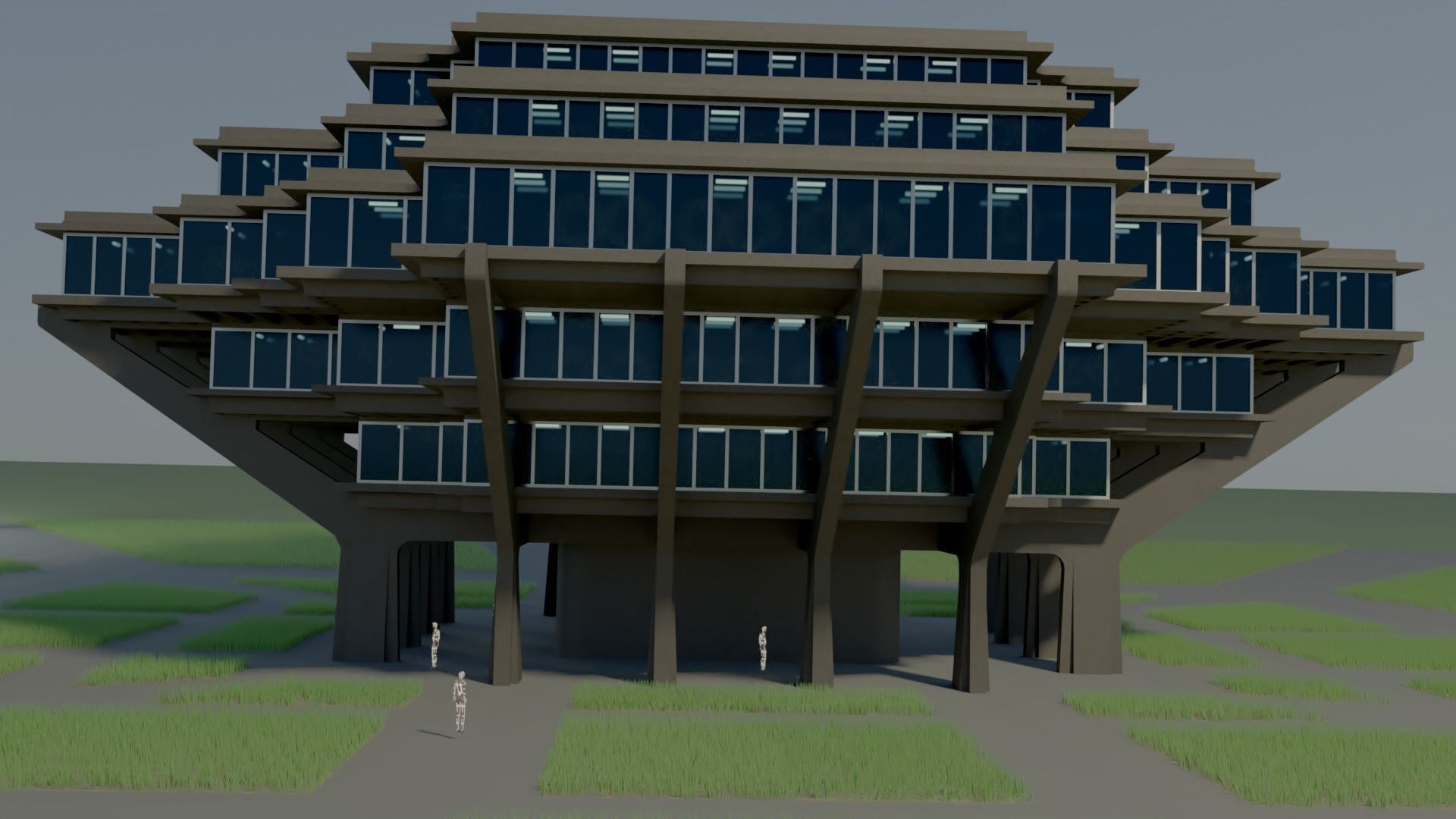 3D model Geisel Library VR / AR / low-poly | CGTrader