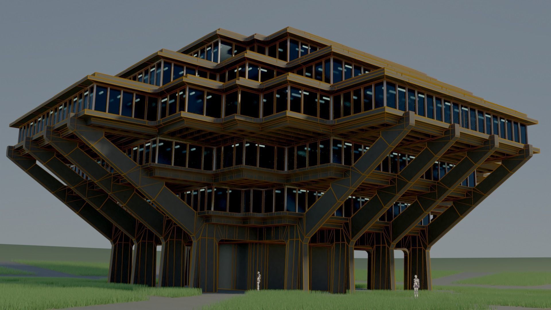 3D model Geisel Library VR / AR / low-poly | CGTrader