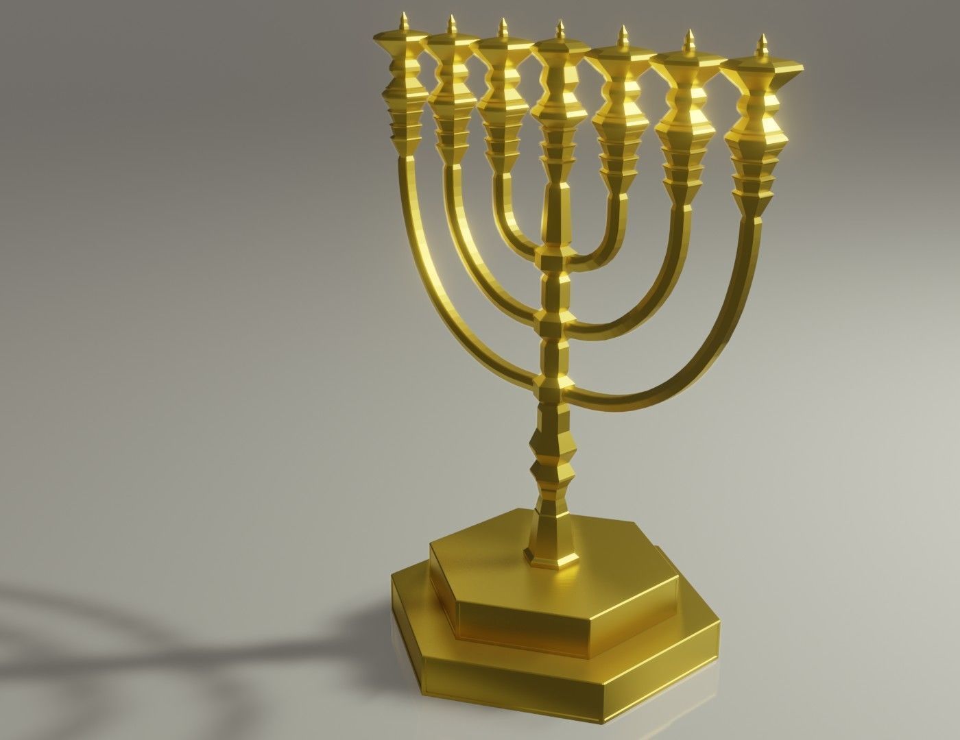 Temple Menorah 3D model 3D printable | CGTrader