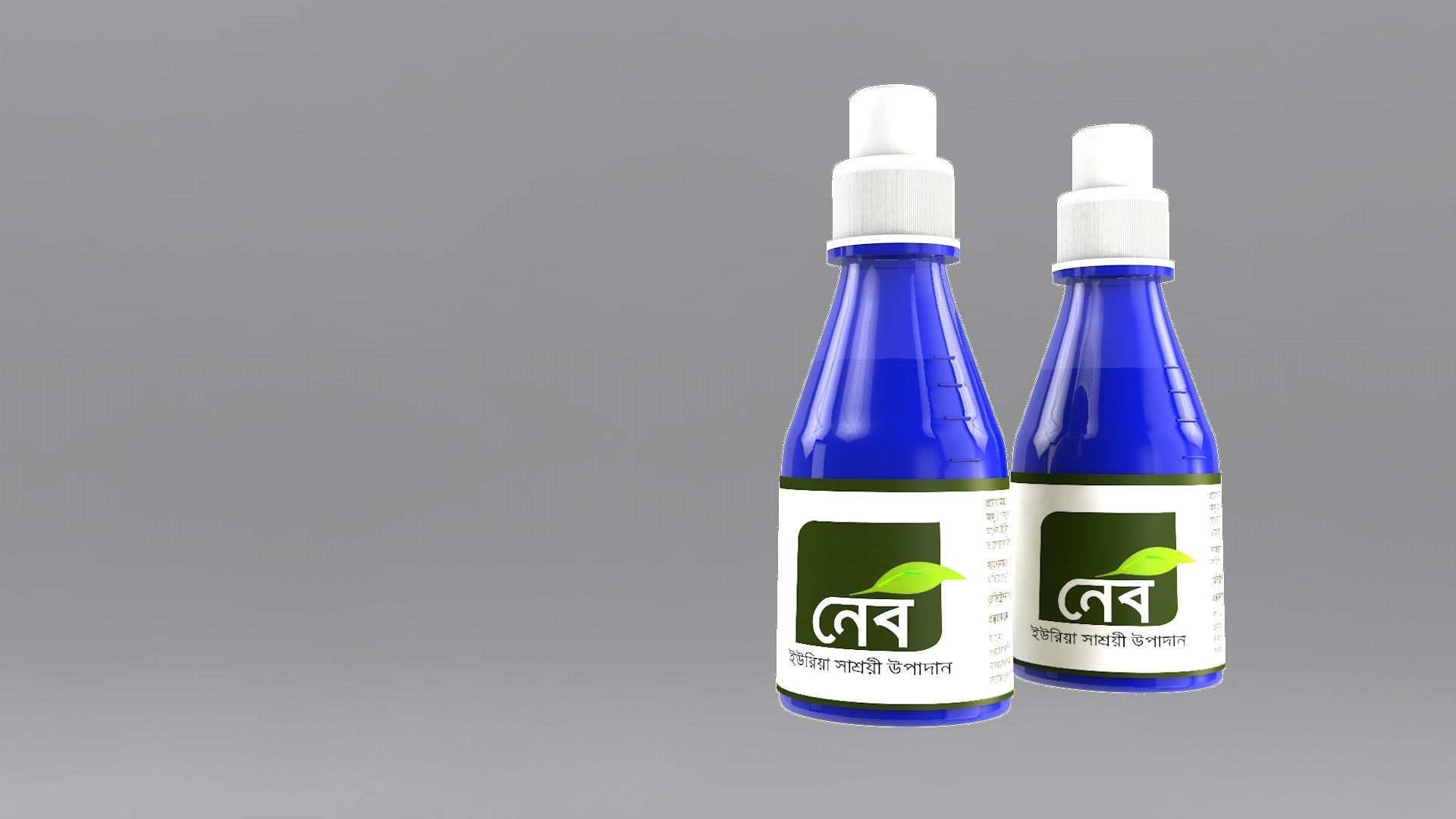 3D model 3D Botol bottle of liquid being poured into glass VR / AR ...