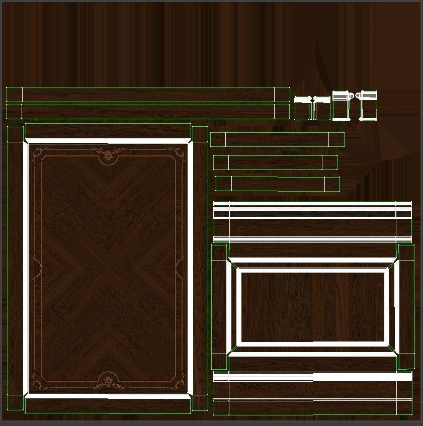 3D model Wood panels with veneer 03 VR / AR / low-poly | CGTrader