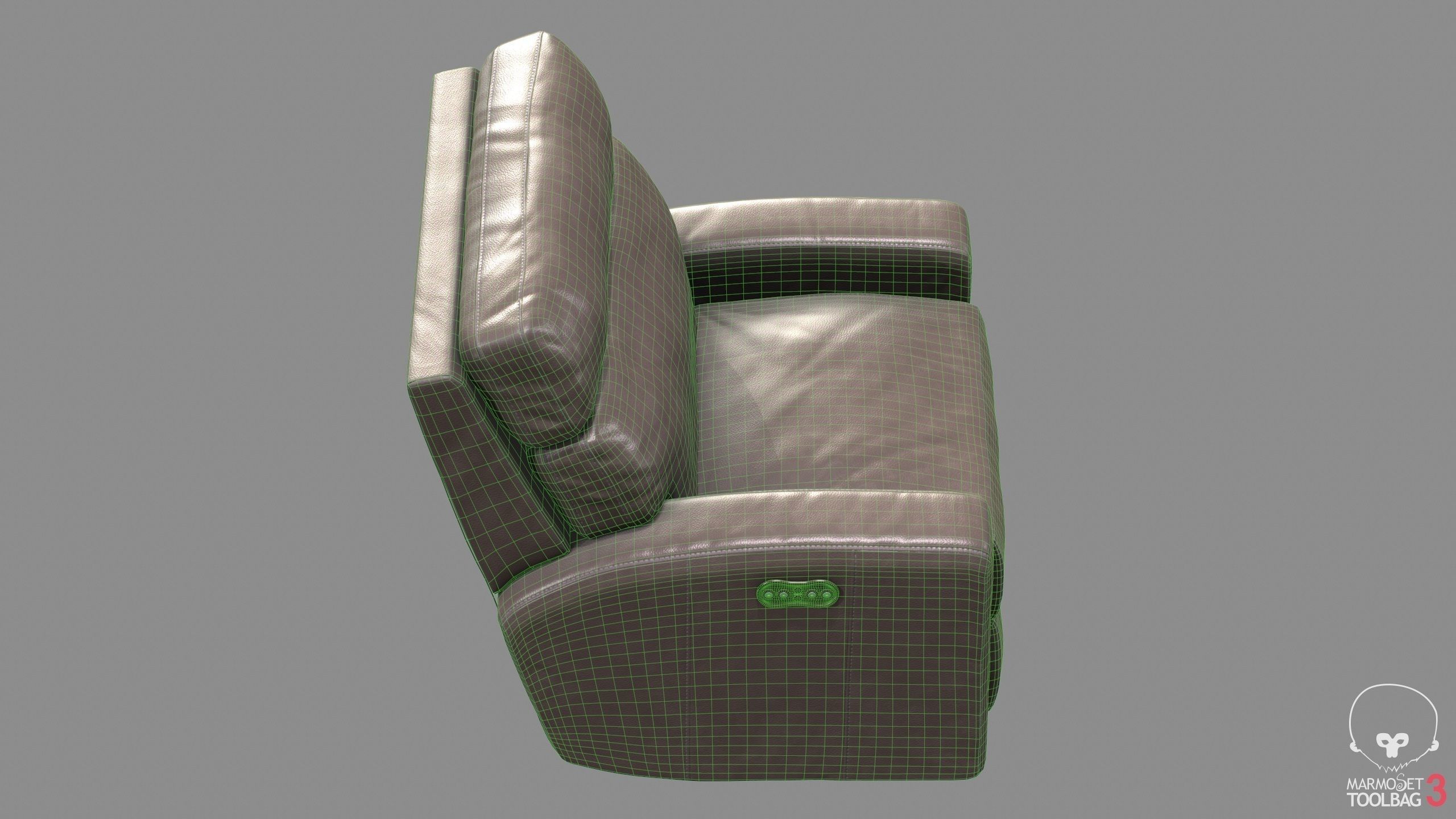 3D model Power Recliner VR mid-poly model VR / AR / low-poly | CGTrader