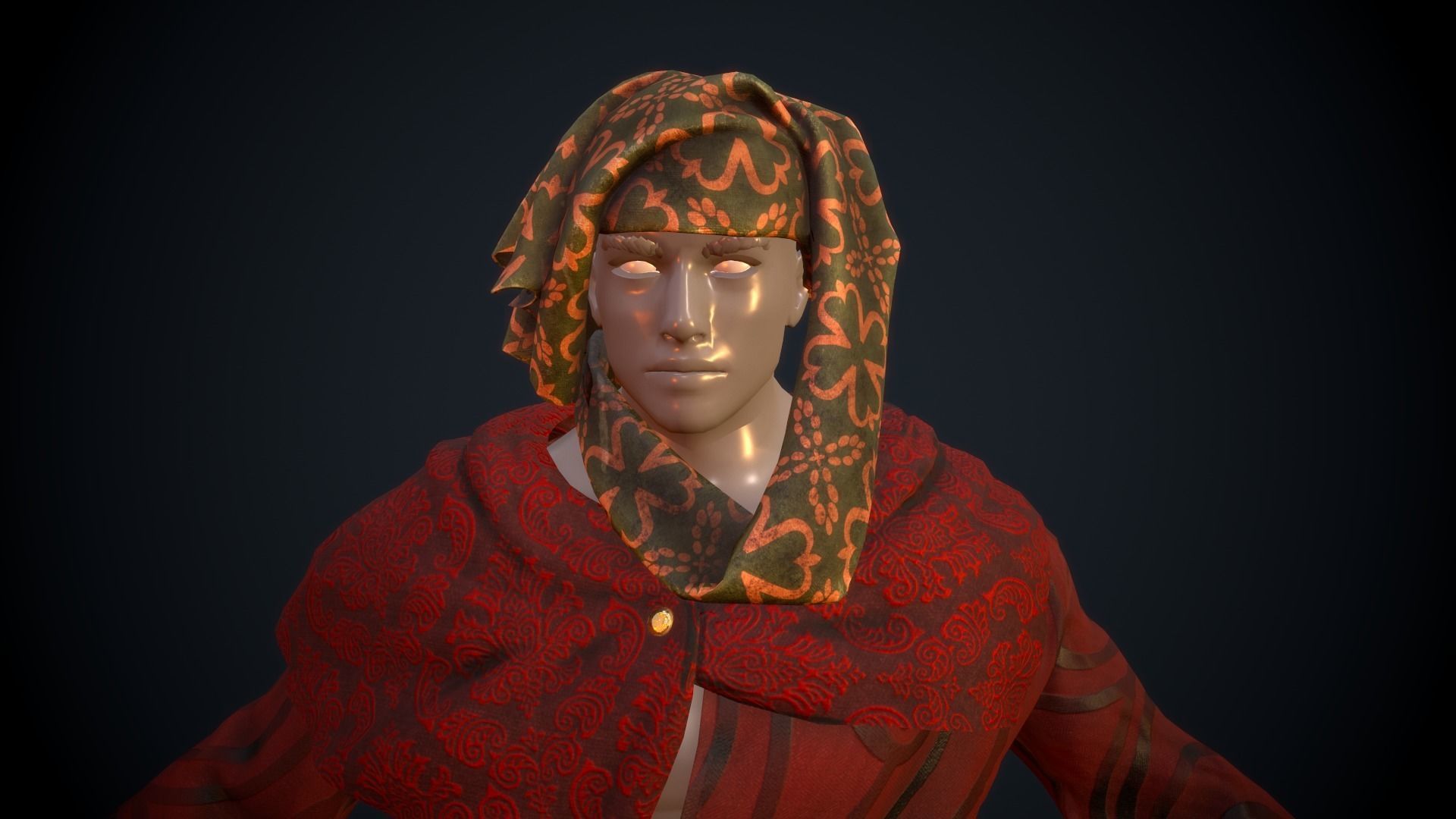 3D model Mage clothes VR / AR / low-poly rigged animated | CGTrader