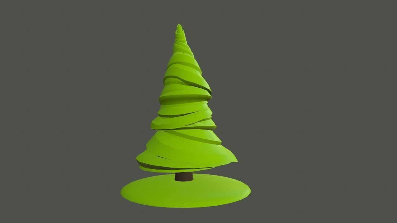 Stylized Cartoon Trees 3D model | CGTrader