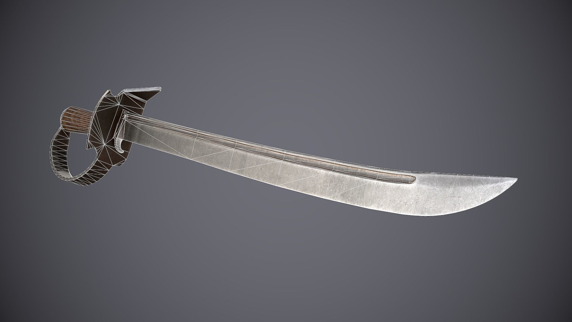 3D model Cutlass sword VR / AR / low-poly | CGTrader