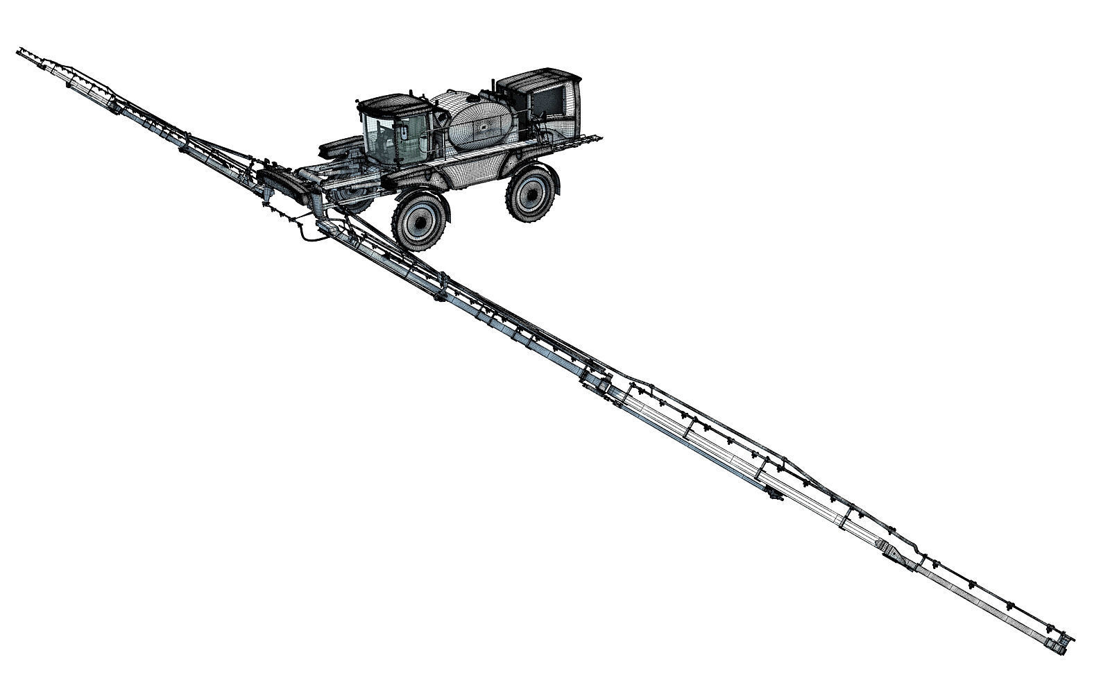 Front Boom Sprayer 3D model | CGTrader