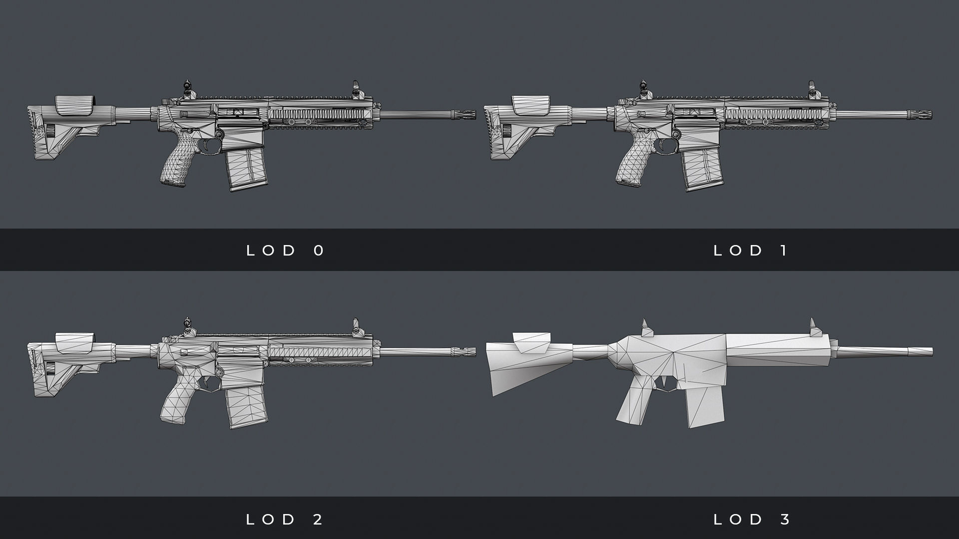 3D model HK417 - MR762 - Animated FPS Weapon for Unreal Engine VR / AR ...