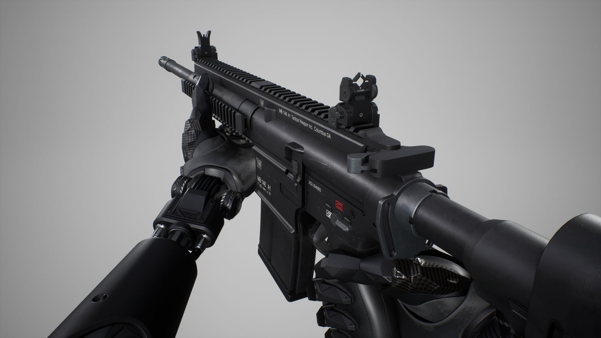 3D model HK417 - MR762 - Animated FPS Weapon for Unreal Engine VR / AR ...