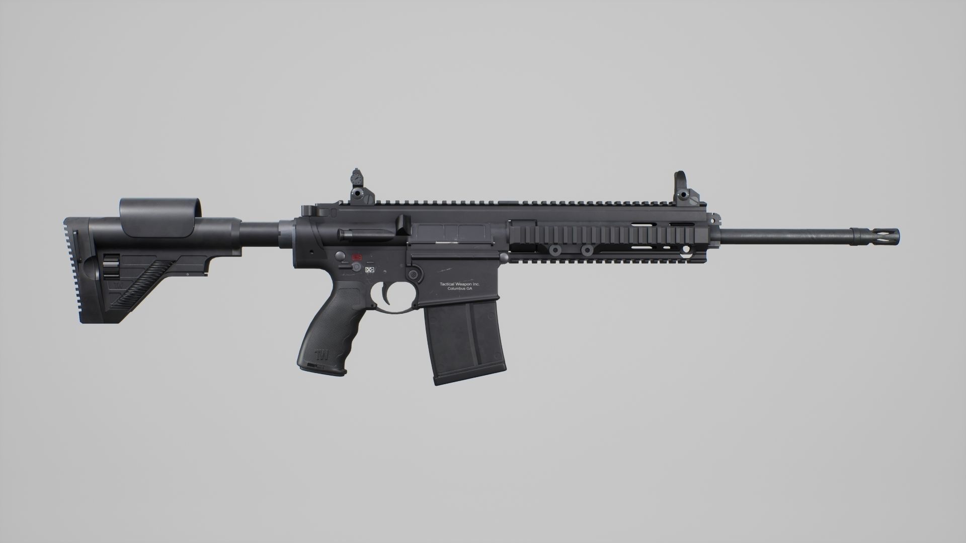 3D model HK417 - MR762 - Animated FPS Weapon for Unreal Engine VR / AR ...