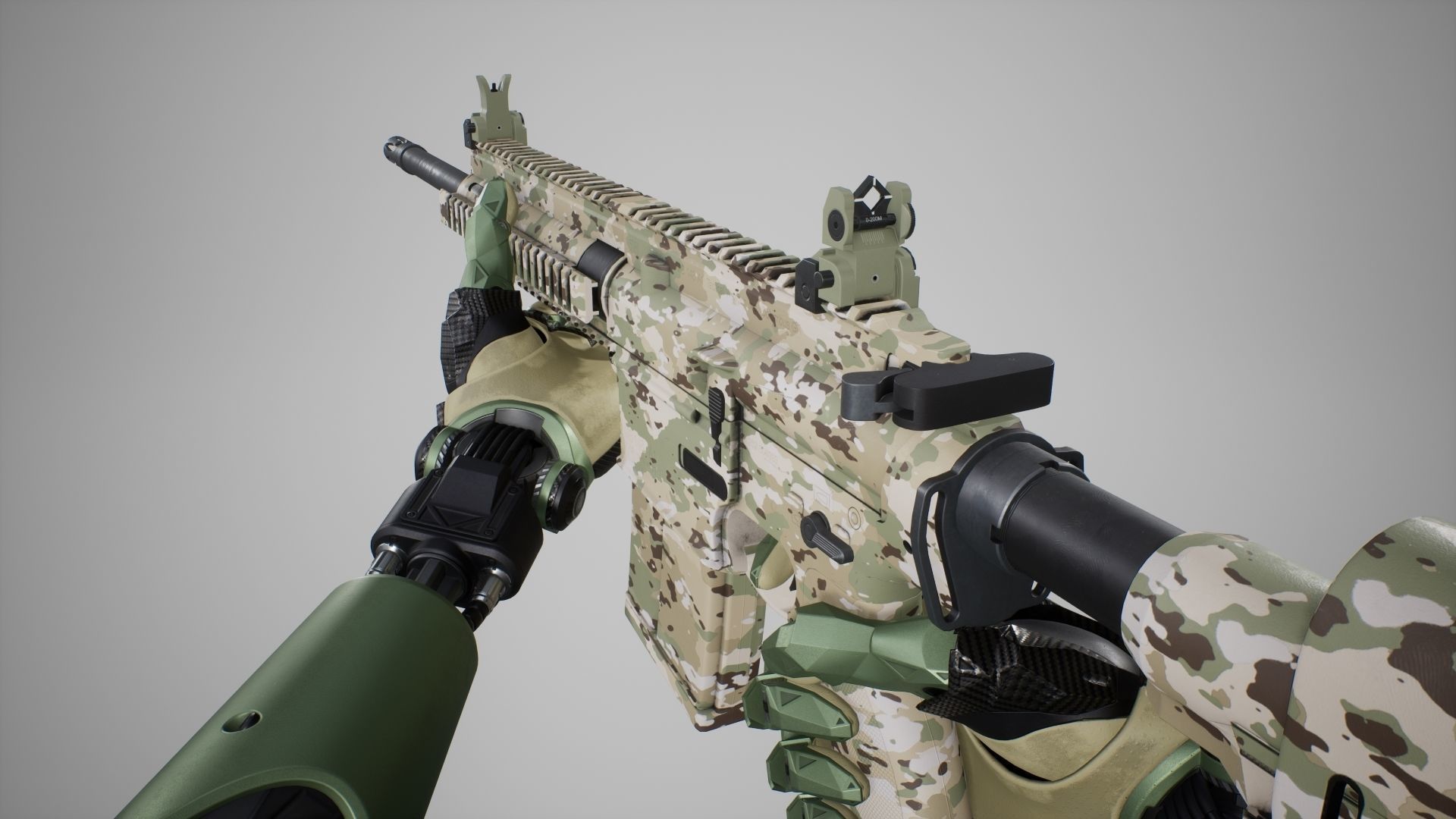 3D model HK417 - MR762 - Animated FPS Weapon for Unreal Engine VR / AR ...