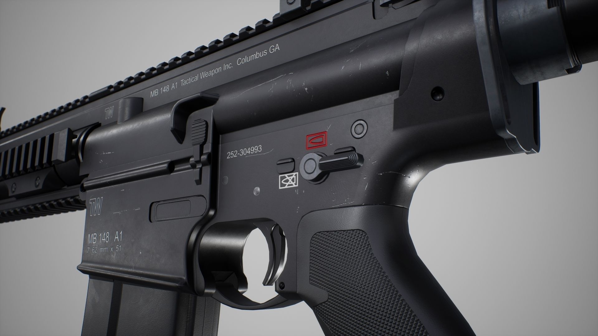 3D model HK417 - MR762 - Animated FPS Weapon for Unreal Engine VR / AR ...