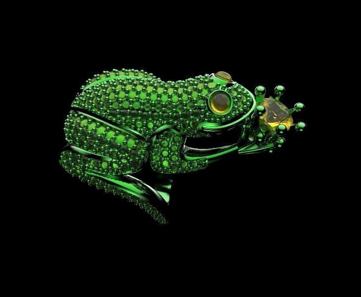 frog ring 3D print model 3D model | CGTrader