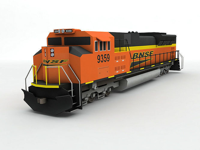 3D model SD70 ACe Locomotive BNSF VR / AR / low-poly | CGTrader