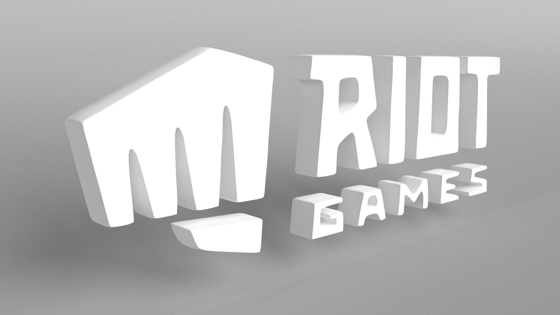 Riot Logo 001 free VR / AR / low-poly 3D model | CGTrader