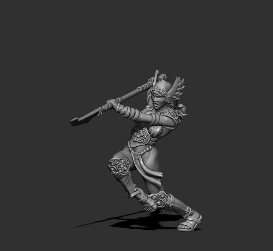 Girls fight club bundle - 10 girls miniatures - 35mm scale 3D model 3D ...
