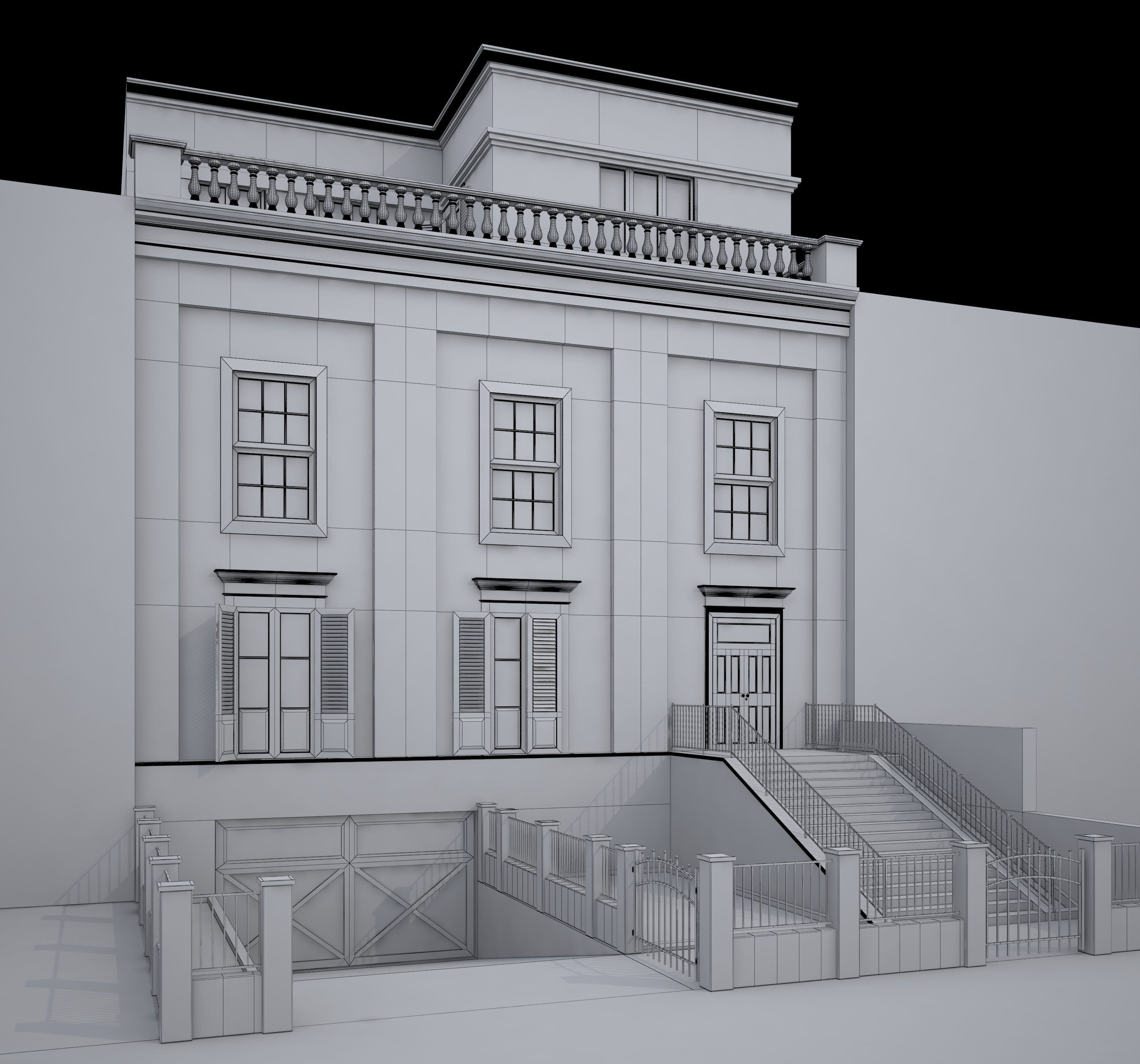 Classic House 3D model | CGTrader