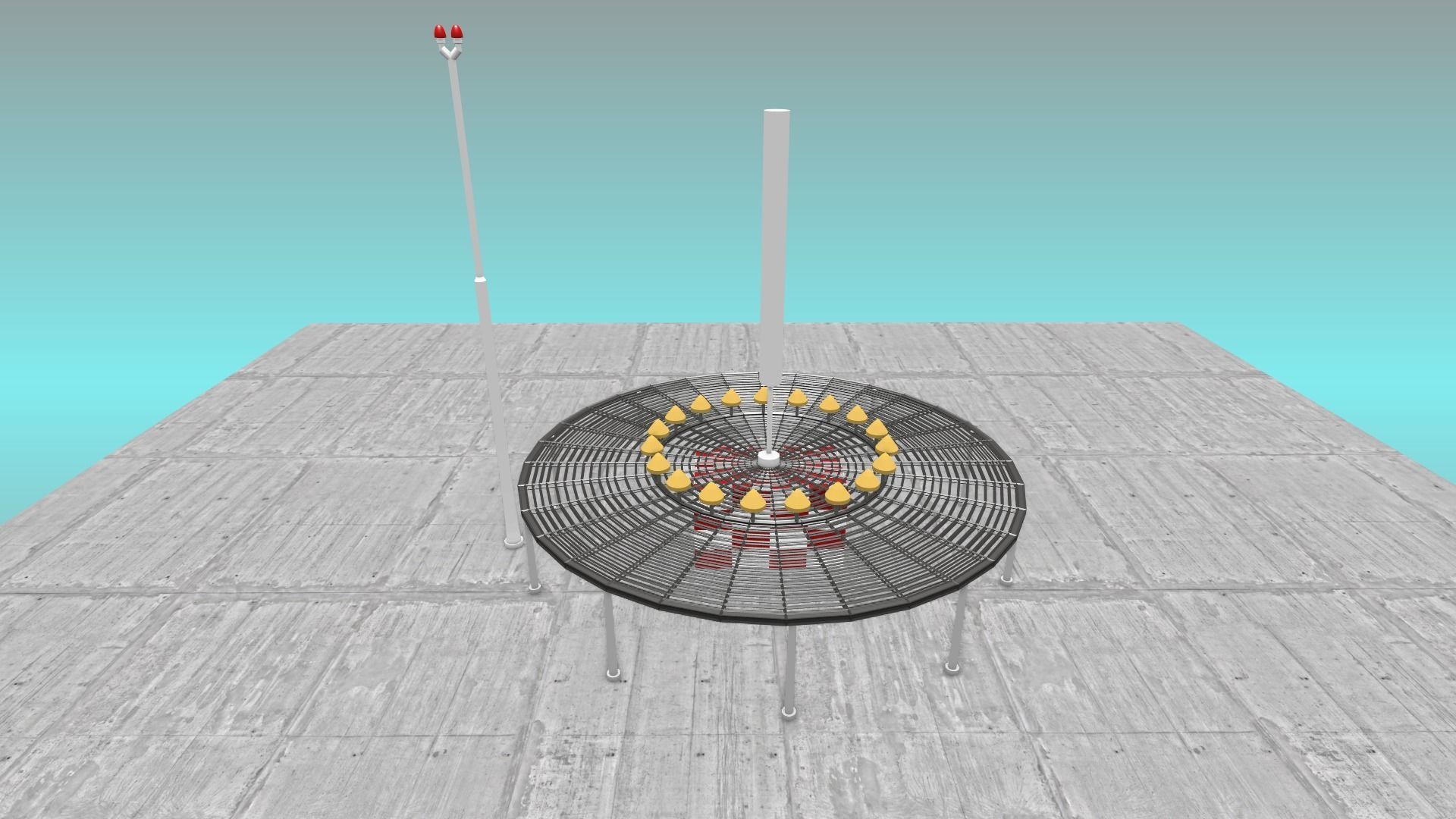 Radio beacon VOR 3D model | CGTrader