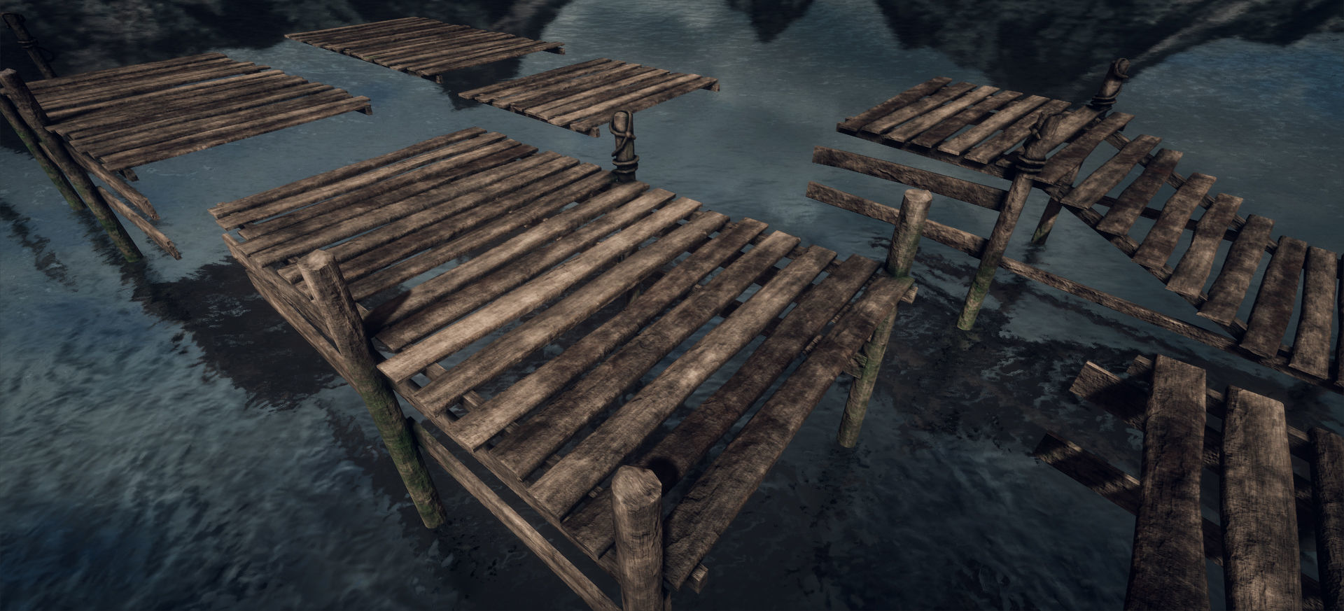 3D model Modular Dock system VR / AR / low-poly | CGTrader