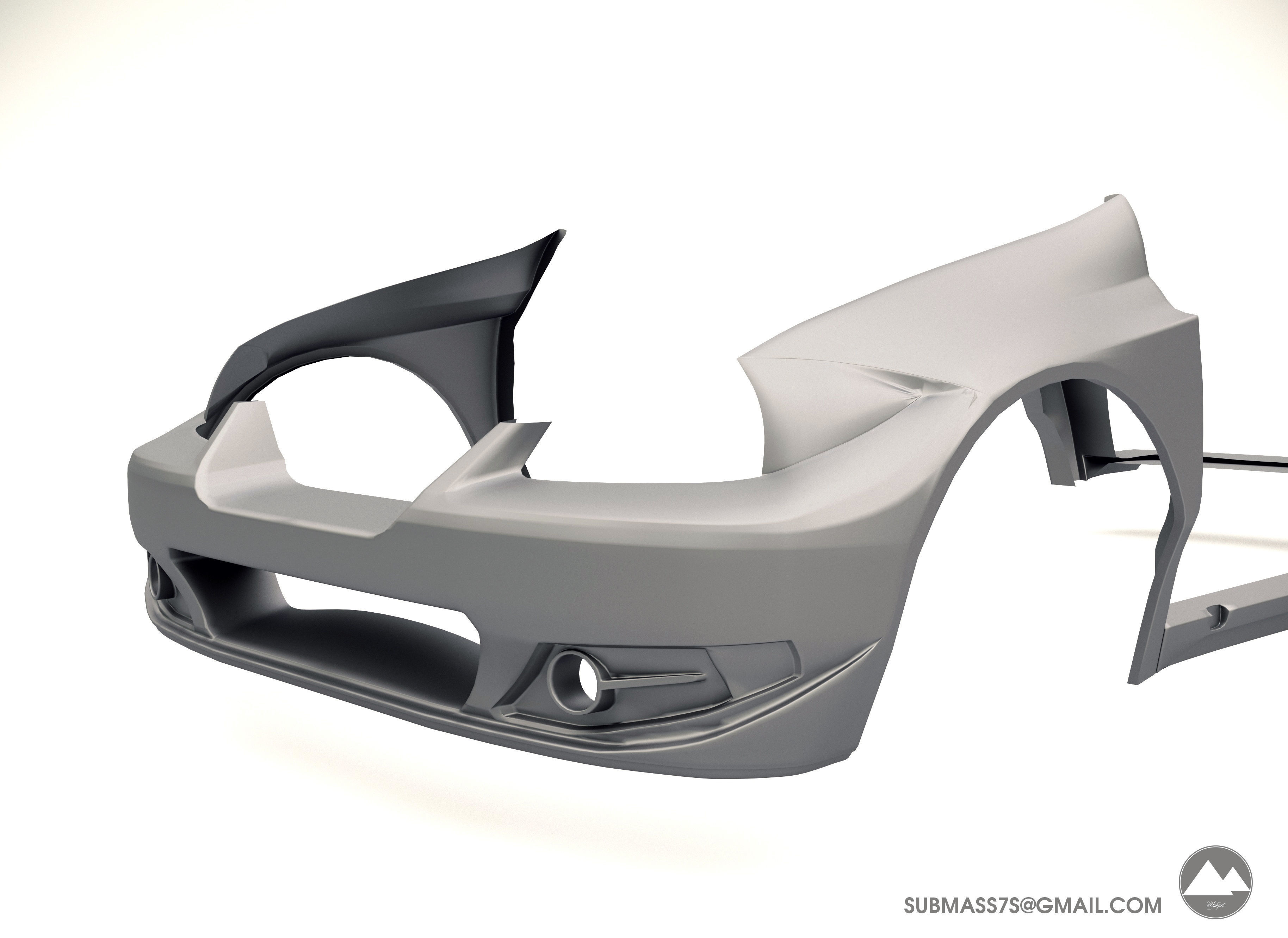 3D model Body kit LADA Kalina Mk1 S1600 3D model | CGTrader