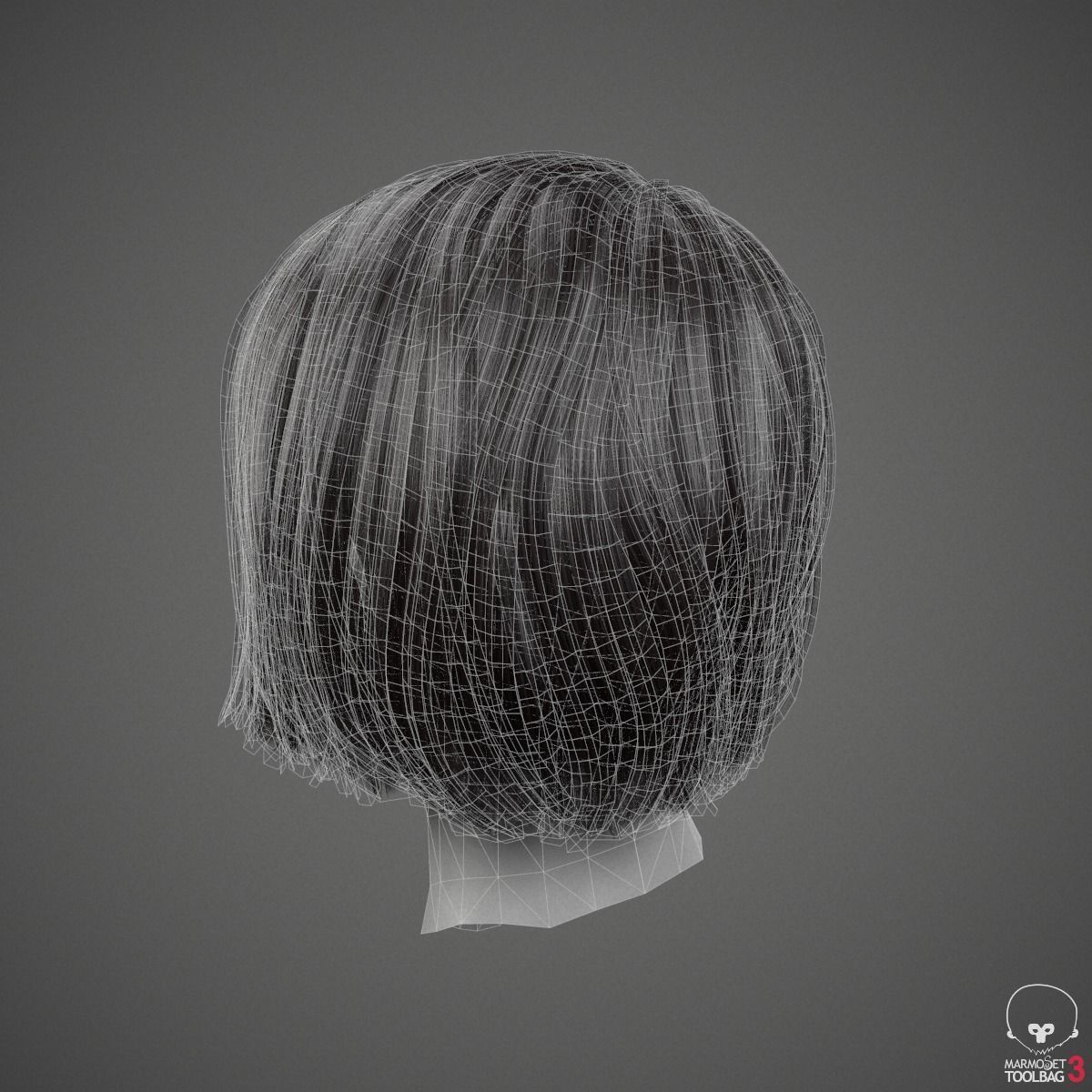 3D model Low poly realistic Realtime Hair VR / AR / low-poly | CGTrader