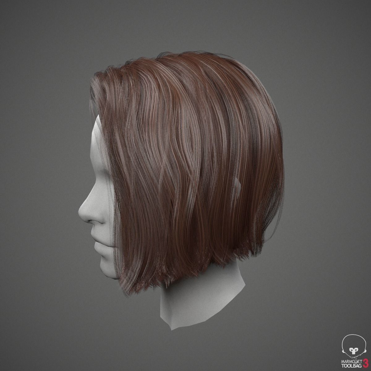 3D model Low poly realistic Realtime Hair VR / AR / low-poly | CGTrader
