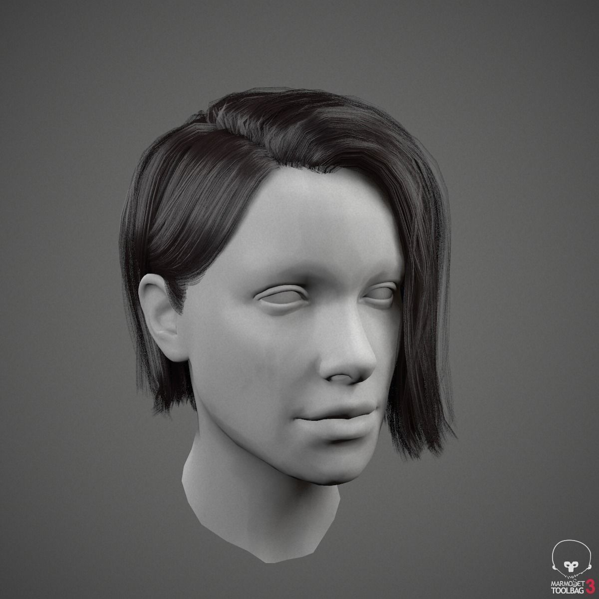 3D model Low poly realistic Realtime Hair VR / AR / low-poly | CGTrader