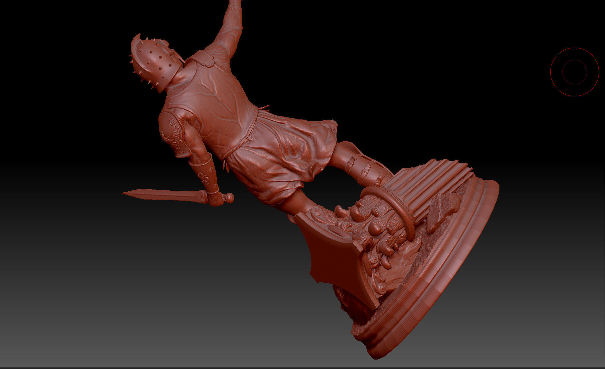 Roman Gladiator Warrior Maximus Sculpture split with joints 3D model 3D ...