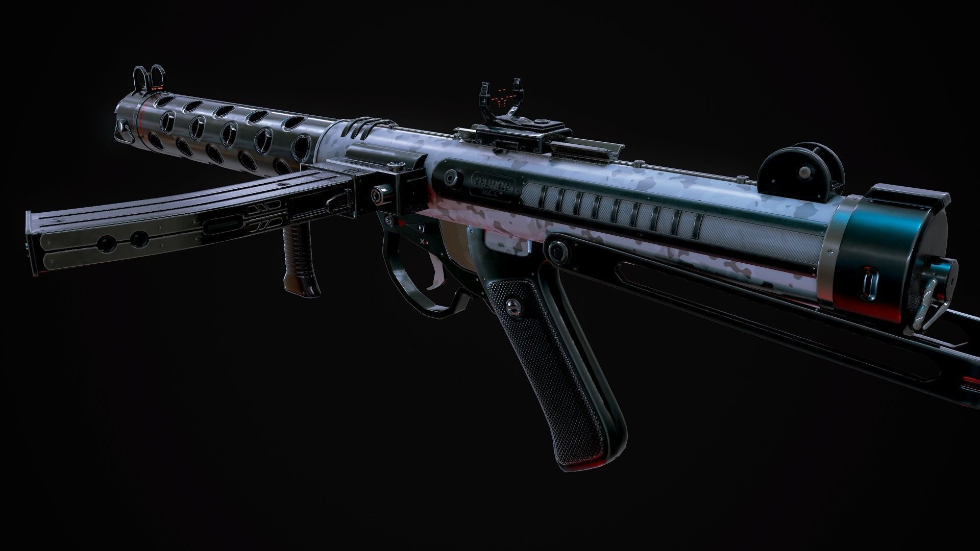 3D model Futuristic Sterling MK4 VR / AR / low-poly | CGTrader