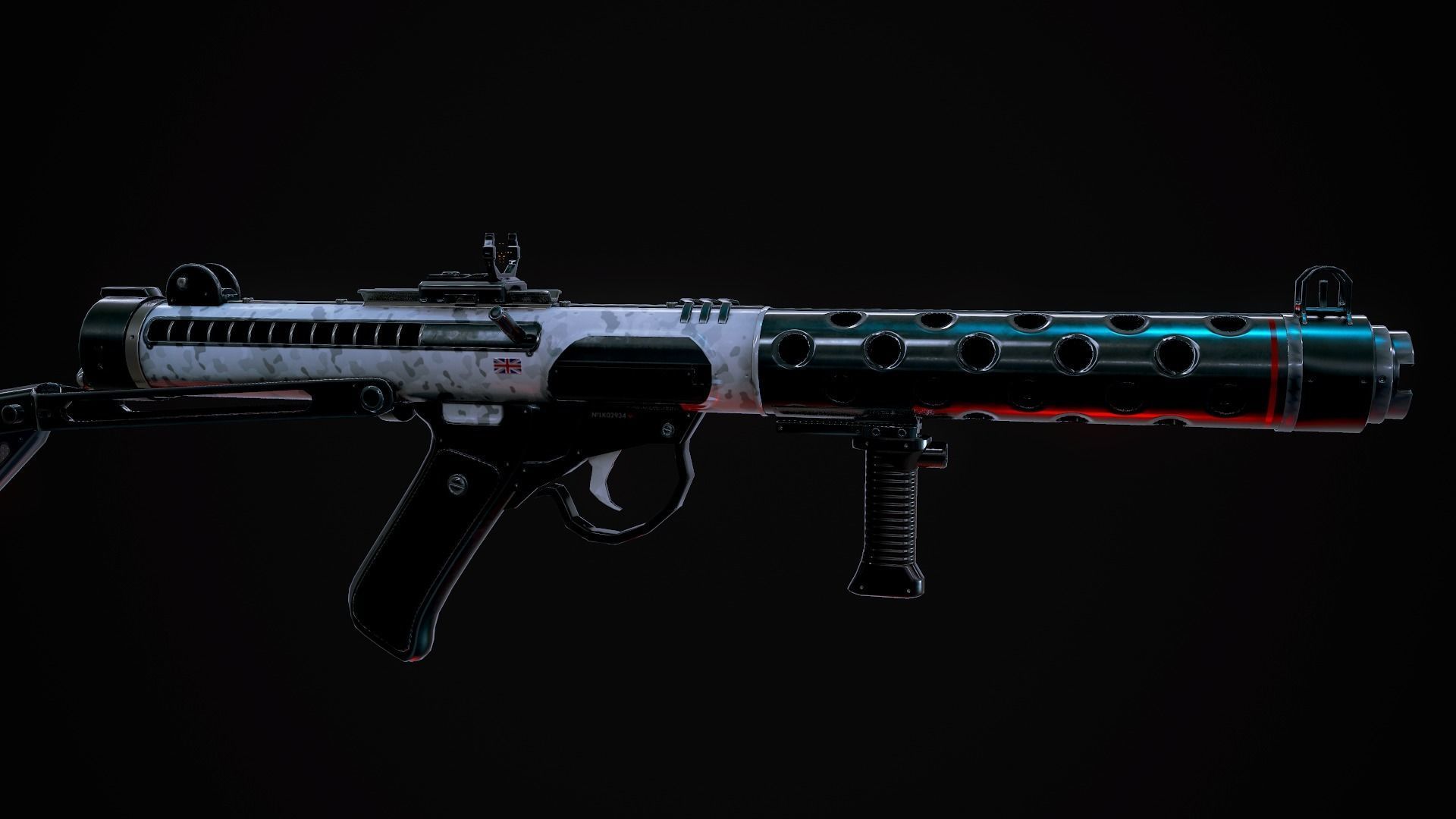 3D model Futuristic Sterling MK4 VR / AR / low-poly | CGTrader