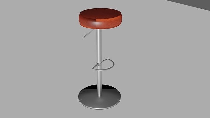 Bar chair free 3D model | CGTrader
