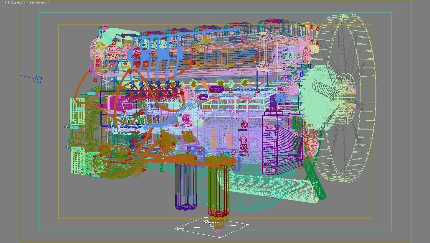 Car engine motor machine machinery apparatus 3D model | CGTrader