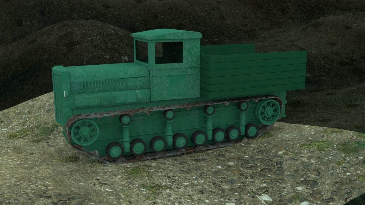 Tractor Comintern 3D model | CGTrader