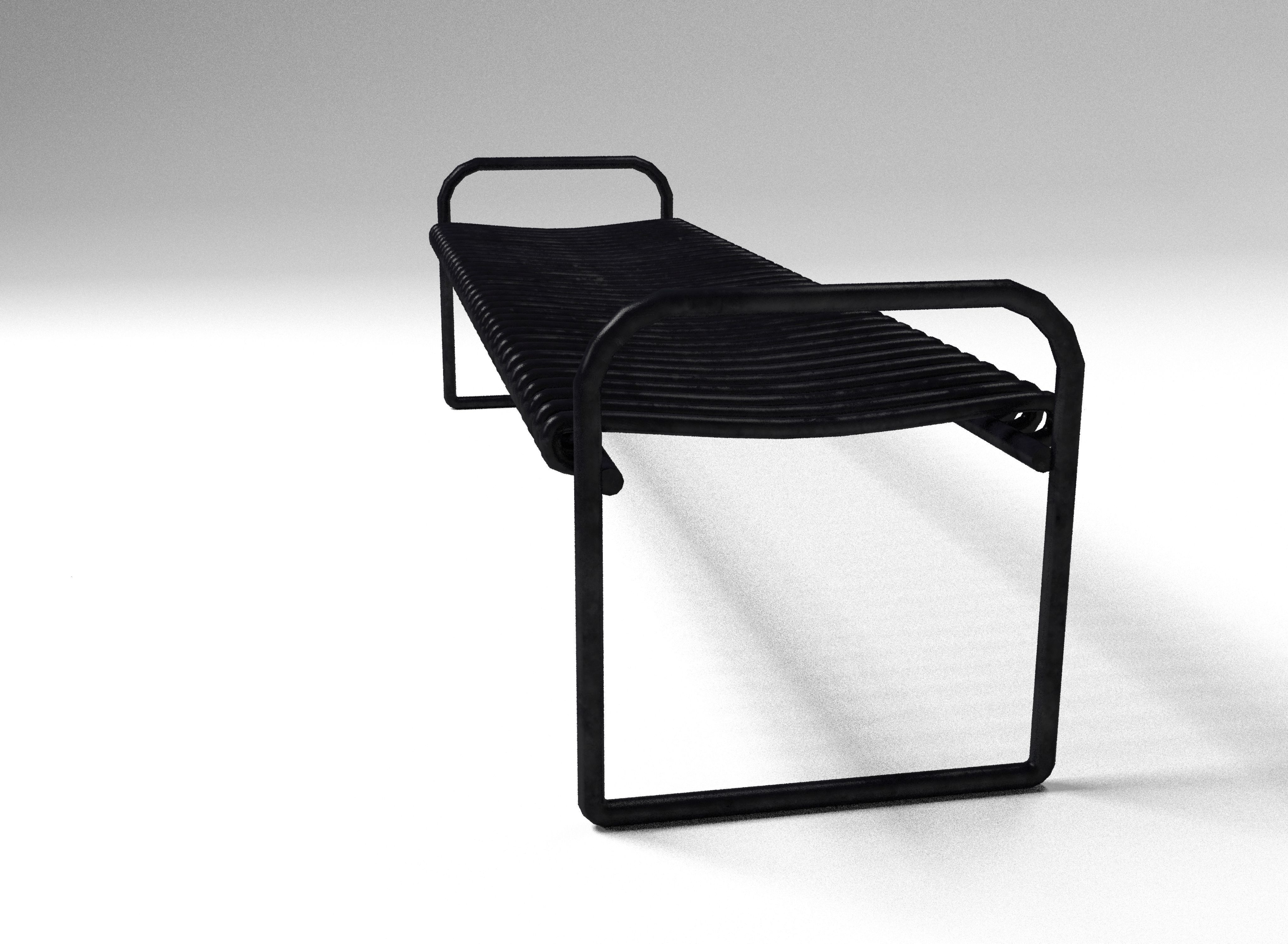 3D model Metal bench VR / AR / low-poly | CGTrader