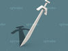 3D model Low Poly Sword Isometric Icon VR / AR / low-poly | CGTrader