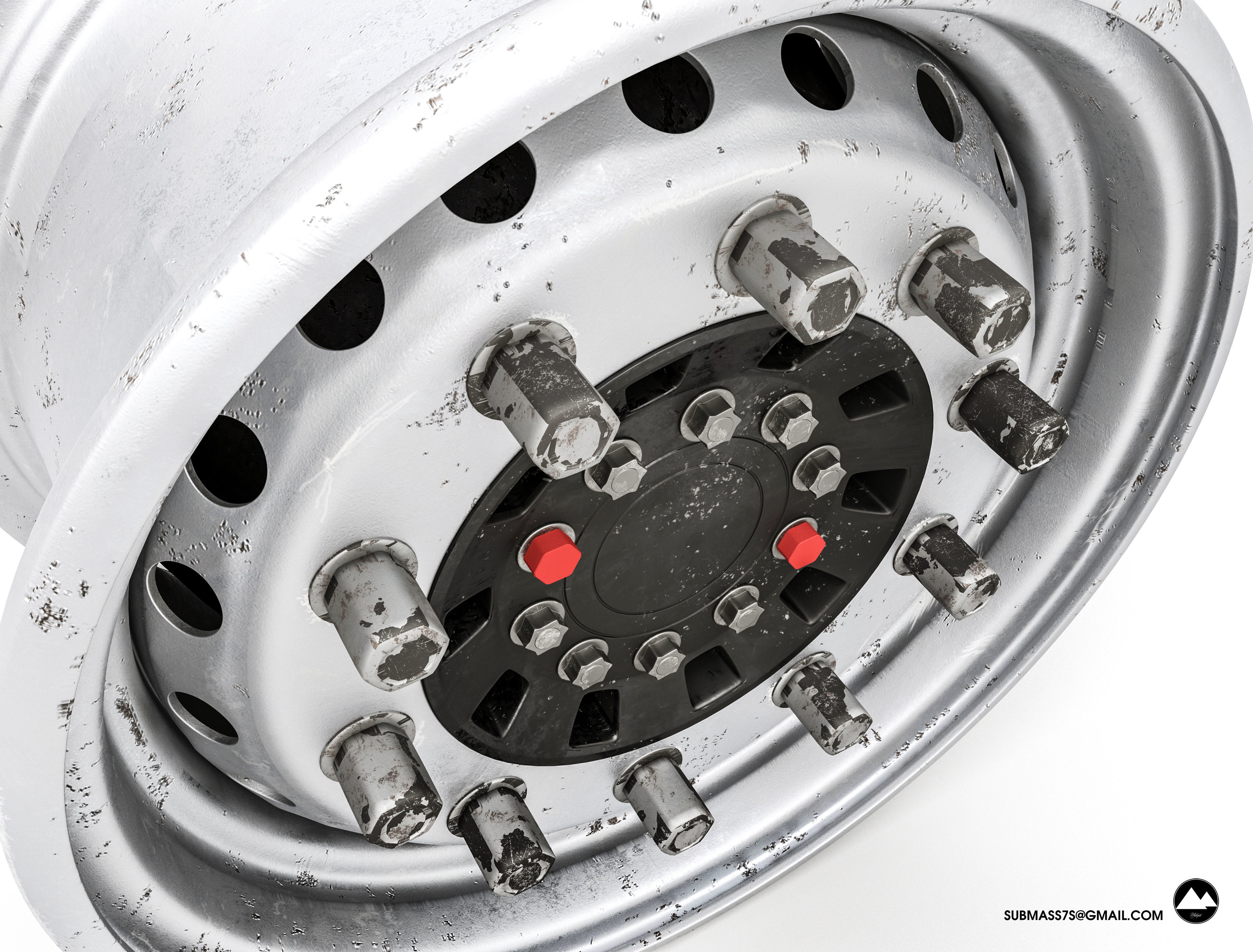 Disk 3D model of cargo wheel 3D model | CGTrader