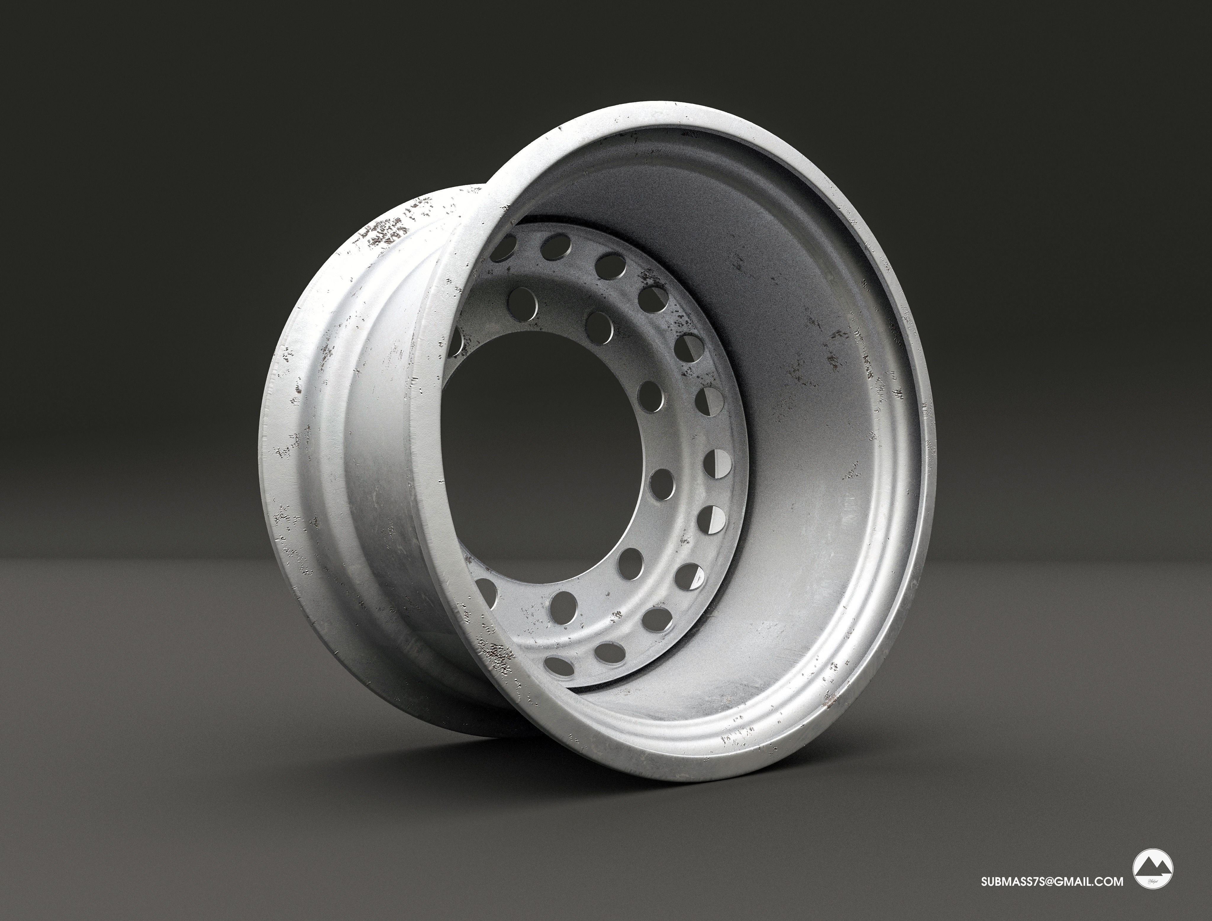 Disk 3D model of cargo wheel 3D model | CGTrader